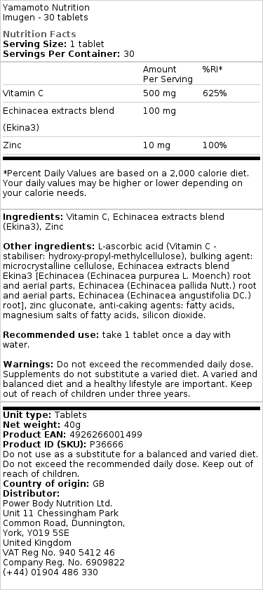 ostaa Imugen - 30 tablettia alkaen Eco Supplements